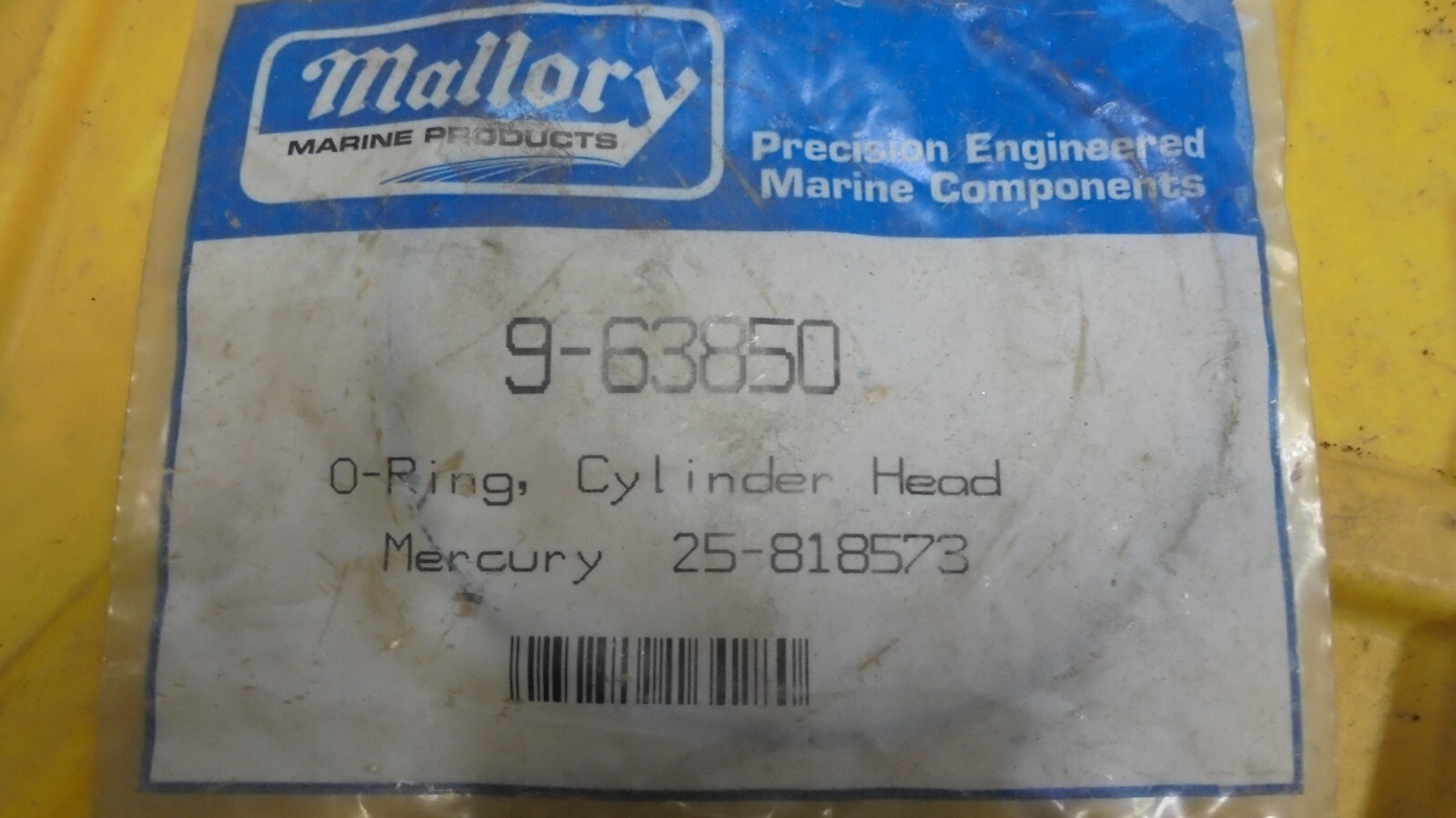 MALLORY 9-63850 FOR 25-818573 FOR MERCURY QUICKSILVER OUTBOARD O RING ...