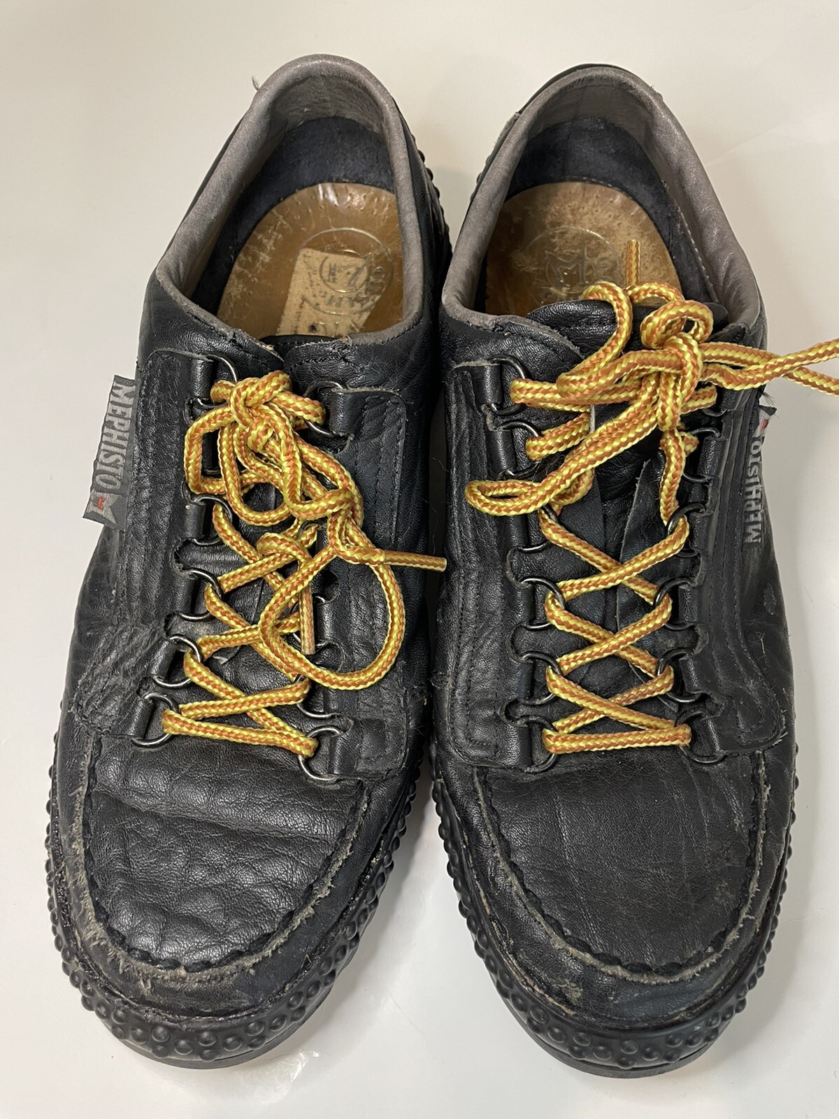 Women’s Mephisto Trampoline Black Walking Oxford Wanda Shoes Size 7.5 ...