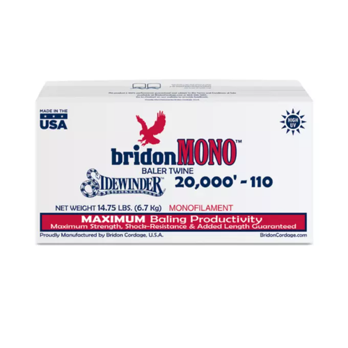 BRIDON Max Mono Sidewinder Baling Twine 110x20,000' RED - QTY 2 Per Box ...