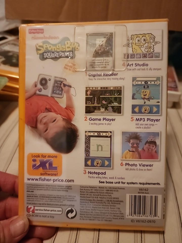 Fisher-Price iXL Learning System Software Spongebob (CD-ROM) New Sealed ...