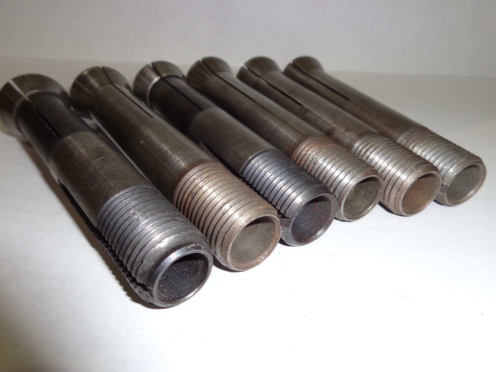 Used U2 Cutter Grinder Collets 6 pieces 3/32, 11/32, 13/32, 15/32, 17/ ...