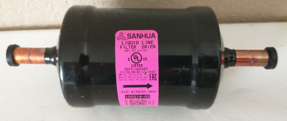 (QTY 1) Sanhua Liquid Line Filter Drier DTG-A16030-009 / 100214-03 ...