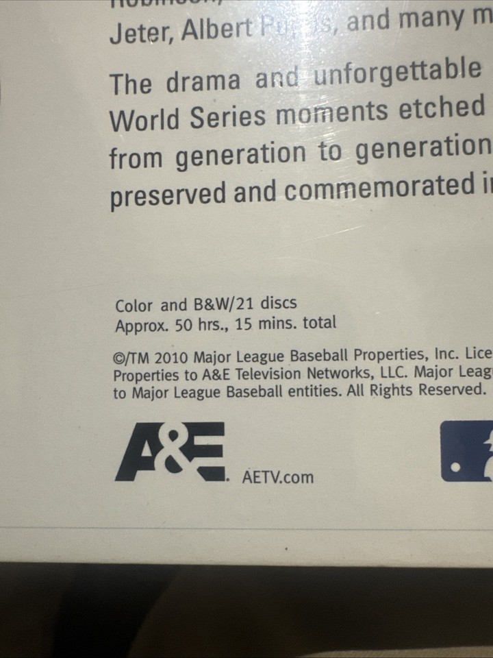 New Sealed 21 DVD Set The Official Major League Baseball World Series ...