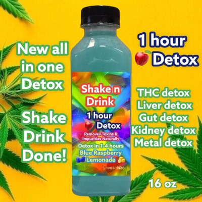 1 Hour Body Detox - Blue Raspberry Lemonade - Formulated for Body Detox ...