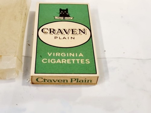 Vintage British Craven Plain Cigarettes Box – Original Cigarettes ...