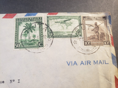 BUTA, BELGIAN CONGO, AFRICA 1947 Postal History Cover w/ 3 stamps! | eBay