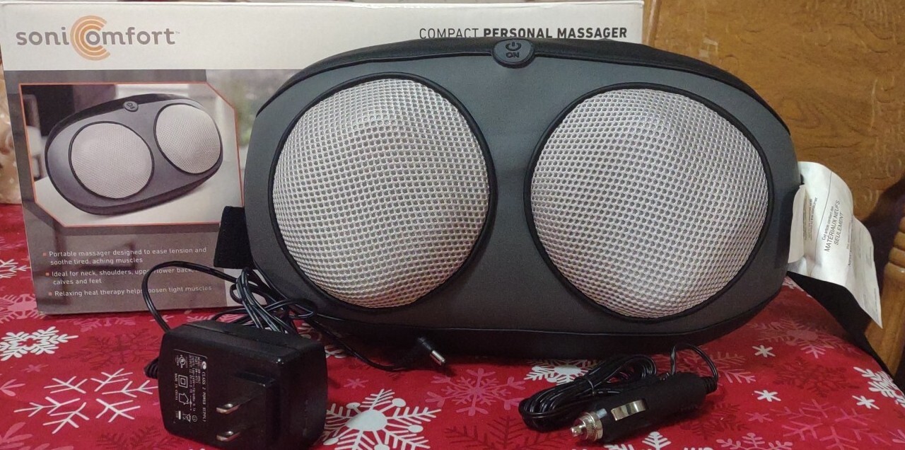 Sonic Comfort Luxe Electronic Personal Massager With Heat and Remote ...