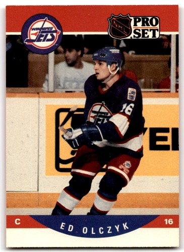 1990-91 Pro Set Ed Olczyk Winnipeg Jets #563 | eBay
