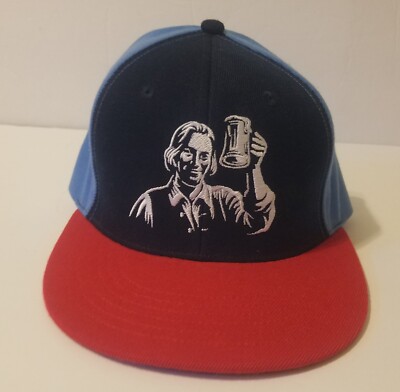 Samuel Adams Red & Blue Embroidered Logo Fitted Hat Cap Sz M/L | eBay