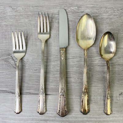 72pc Wm Rogers Overlaid IS 1940s Silver Plated Flatware | eBay