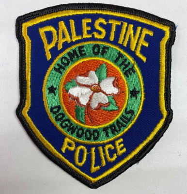 Palestine Police Texas TX Home of the Dogwood Trails Patch D7 | eBay