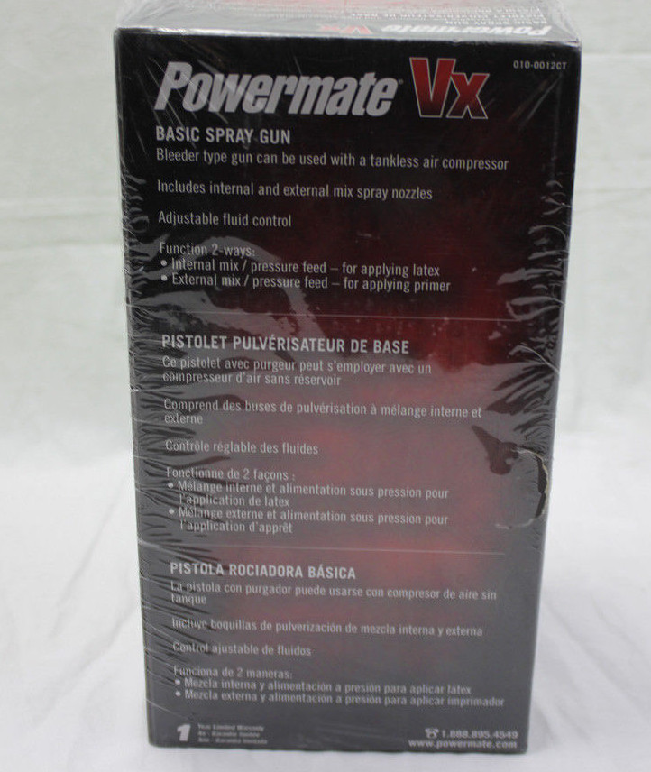 Powermate Vx Basic Spray Gun 2.4 CFM @40 PSI Brand New | eBay