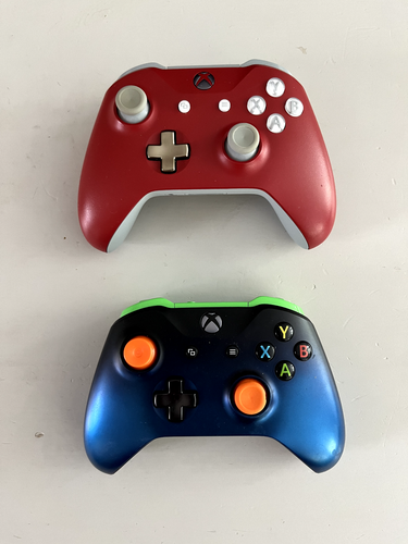 2 wireless Xbox One controllers, one stick drift one bad rb READ ...