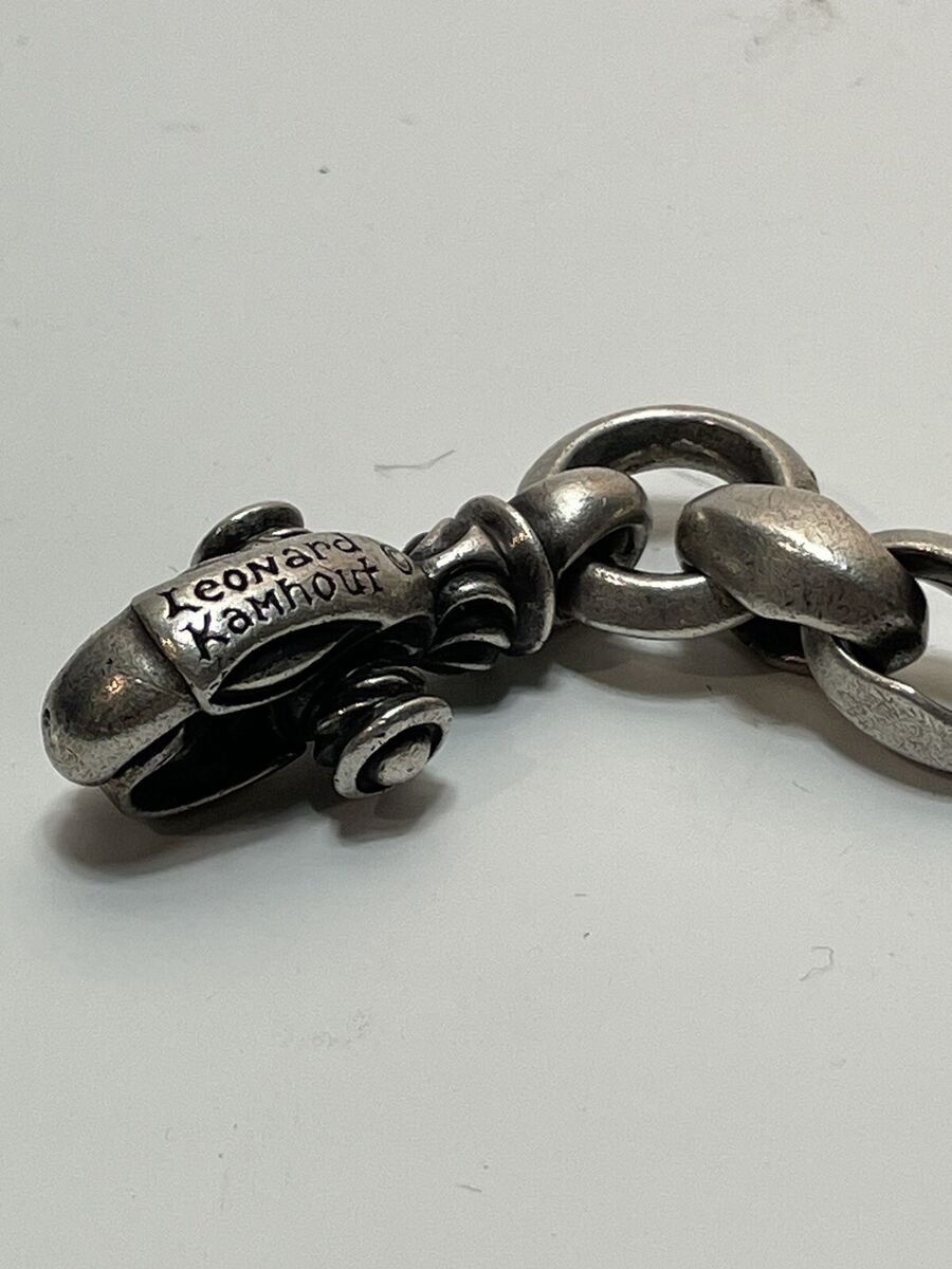 Vintage Sterling Leonard Kamhout Chain Link Necklace With Vintage Sterling Leonard Kamhout Chain Link Necklace With