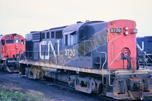 Vtg 1974 Train Slide 3720 CN Canadian National Engine X4I012 | eBay