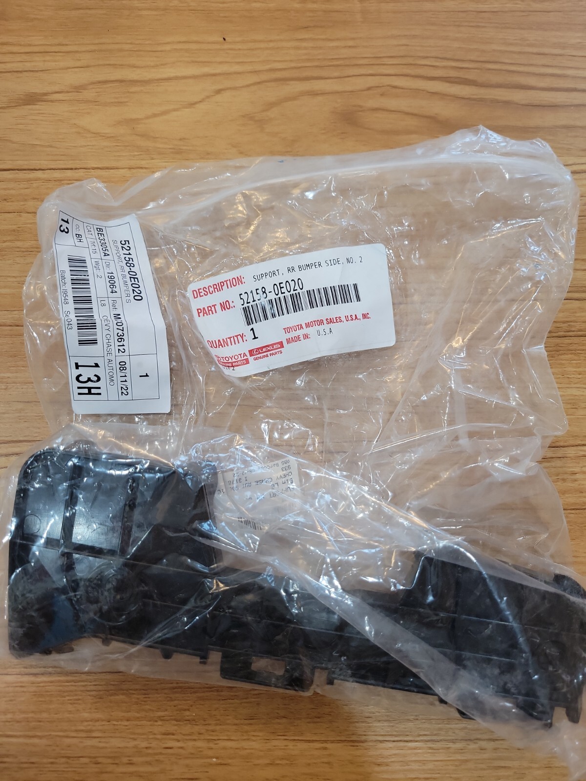 Genuine Toyota Rear Bumper Side Support | Driver Side 52158-0E020 | eBay