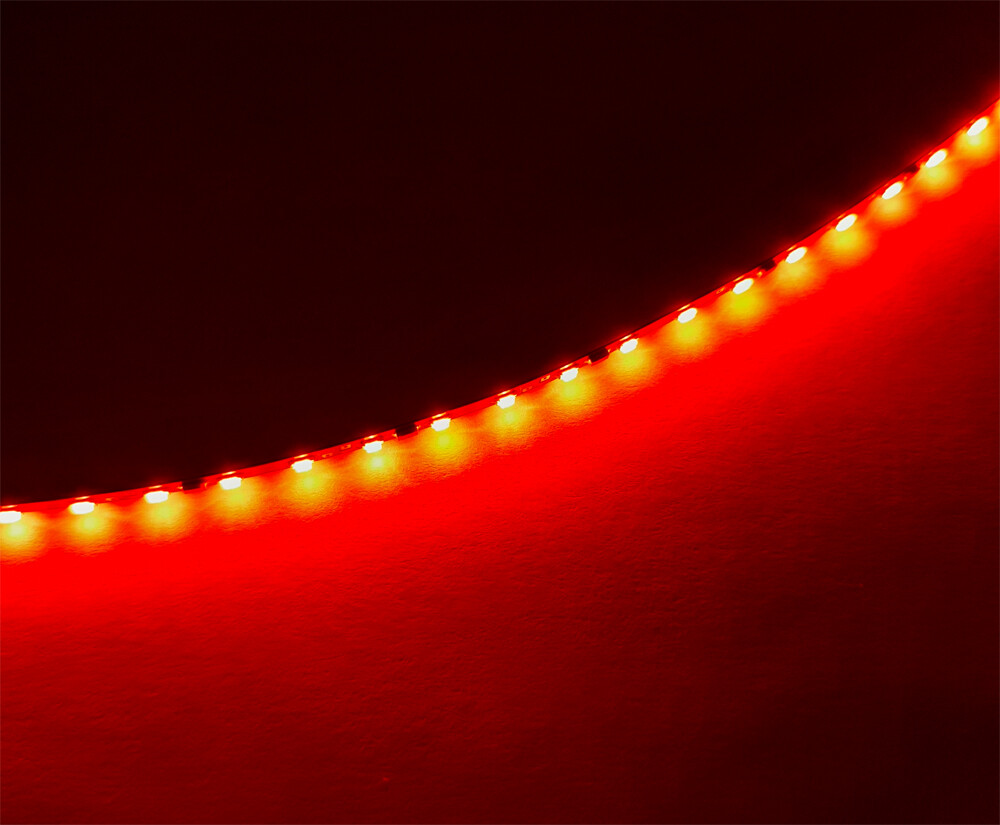 MoBa 12V LED Band Lichterkette 1,6mm schmal 20cm lang 39 LEDs Kirmes ...