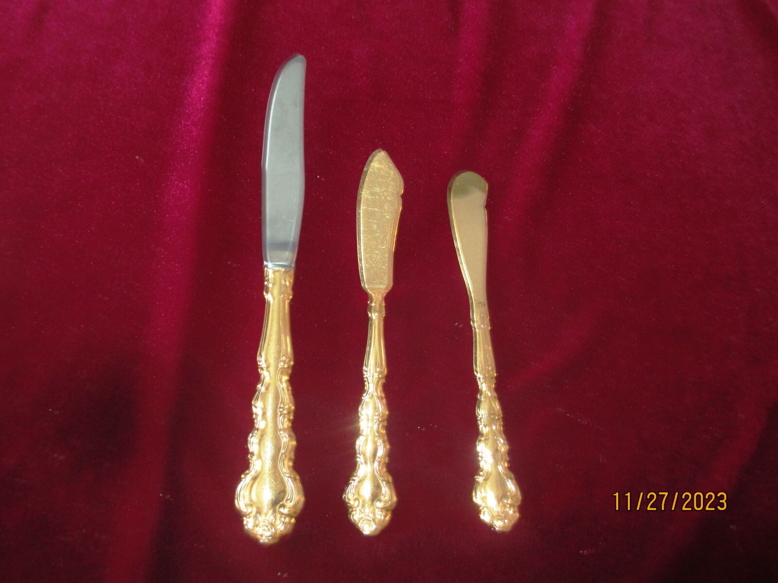 Oneida Community GOLD BEETHOVEN Golden Electroplate Silverware Flatware ...