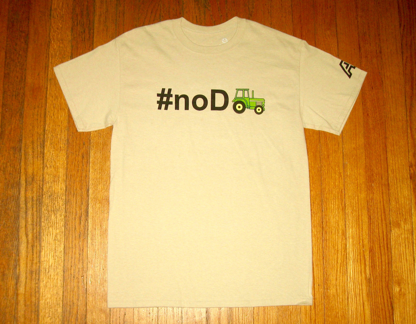 John Deere Tractor #noD ADP T-Shirt, Men's Size SMALL, Tan Cotton Tee ...