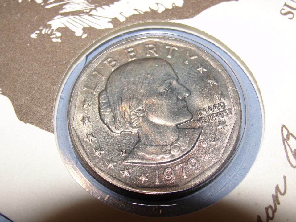 1979-P Susan B. Anthony "Mini Silver Dollar" FG | eBay