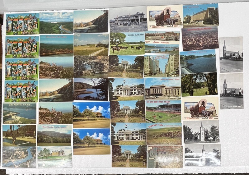 Vintage Lot of 88 NOS Misc Unused Postcards From 7 Different States In ...