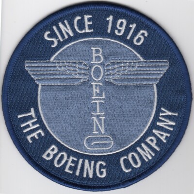 4" USAF AIR FORCE THE BOEING COMPANY LOGO BLUE EMBROIDERED JACKET PATCH ...