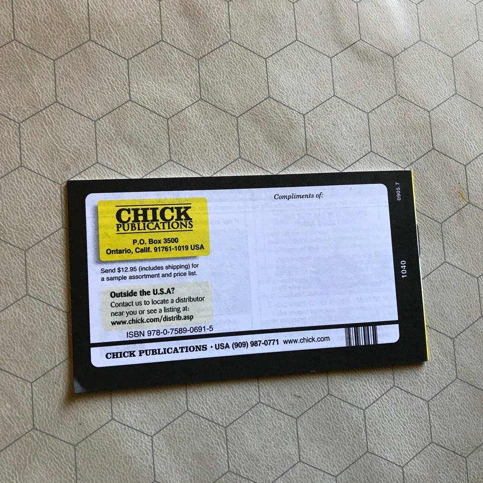 VINTAGE CHICK TRACT Jack T. Chick Publications Guilty? 2007 rare comic ...