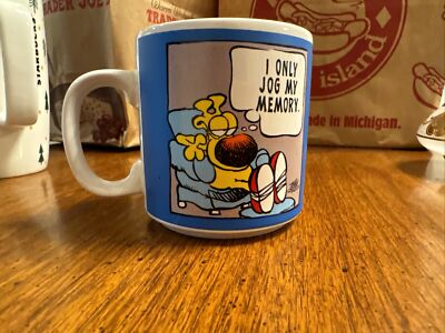 Vintage Mother Goose and Grimm Coffee Mug 1989 I Only Jog My Memory ...