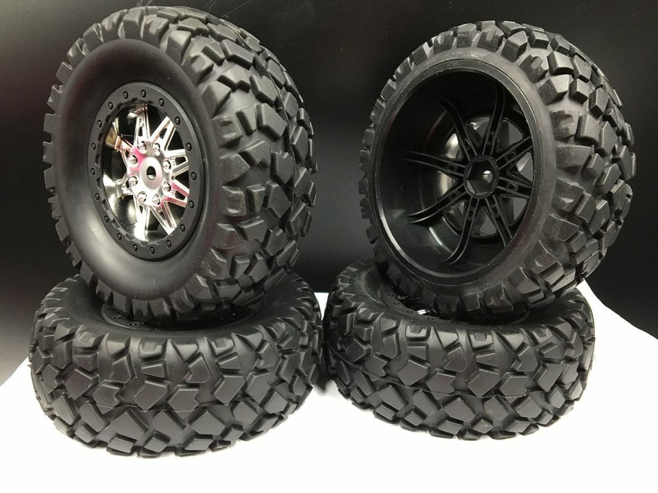 1/10 Short Course Wheels Off-Road Tires for Traxxas hpi kyosho WR8 RC ...