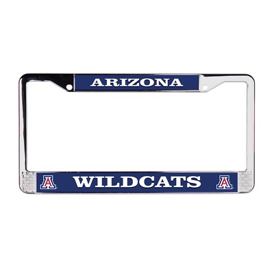 Arizona Wildcats NCAA 3D Polyurethane Domed Chrome License Plate Frame ...