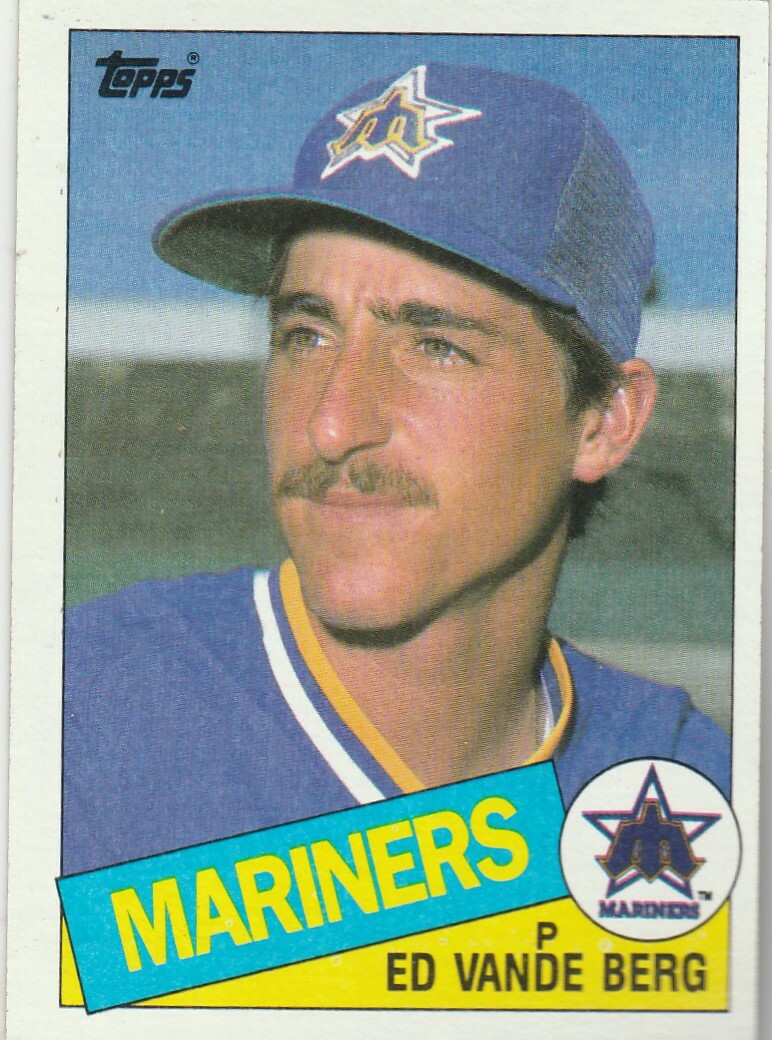 FREE SHIPPING-MINT-1985 Topps #566 Ed VandeBerg Mariners PLUS BONUS ...