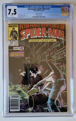 Spectacular Spider-Man 131 CGC 7.5 1987 Kraven's Last Hunt | eBay