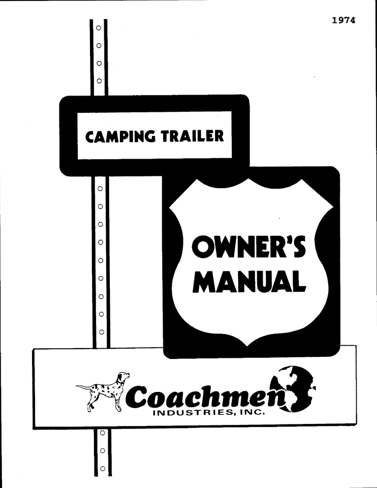 1972-1999 Forest River Coachmen RV OWNERS MANUALS Instruction Georgie ...