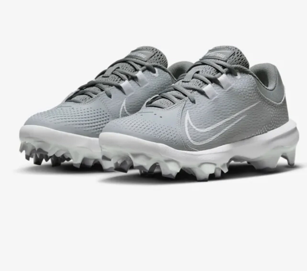 Nike Hyperdiamond 4 Pro Molded Softball Cleats GRAY | WHITE SZ 8.5 ...