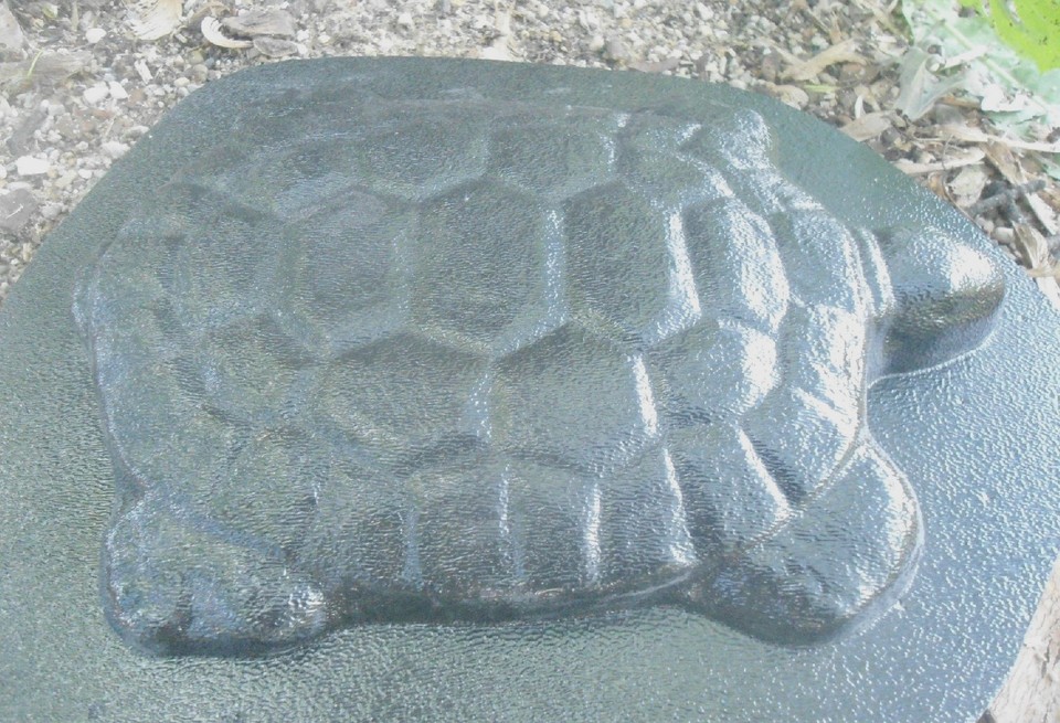 Cement Turtle mold concrete plaster plastic tortoise mould 8.5" x 6" x ...