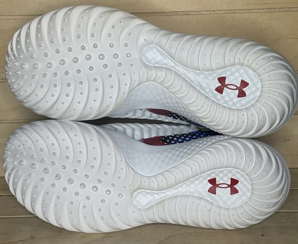Under Armour Bryce Harper 9 Turf Baseball Shoes Men's 10 Indoor White ...