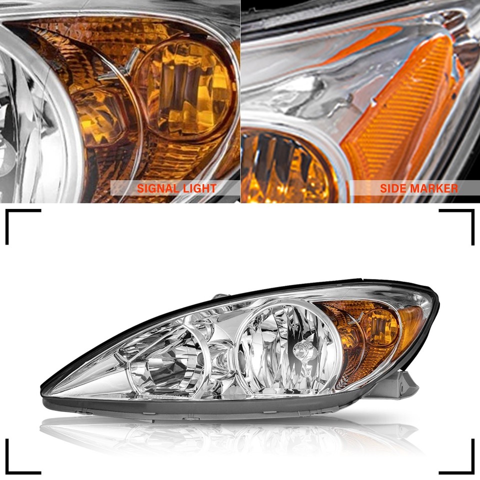 Headlight Assembly Driver Left Side For 2002-2004 Toyota Camry LE SE ...