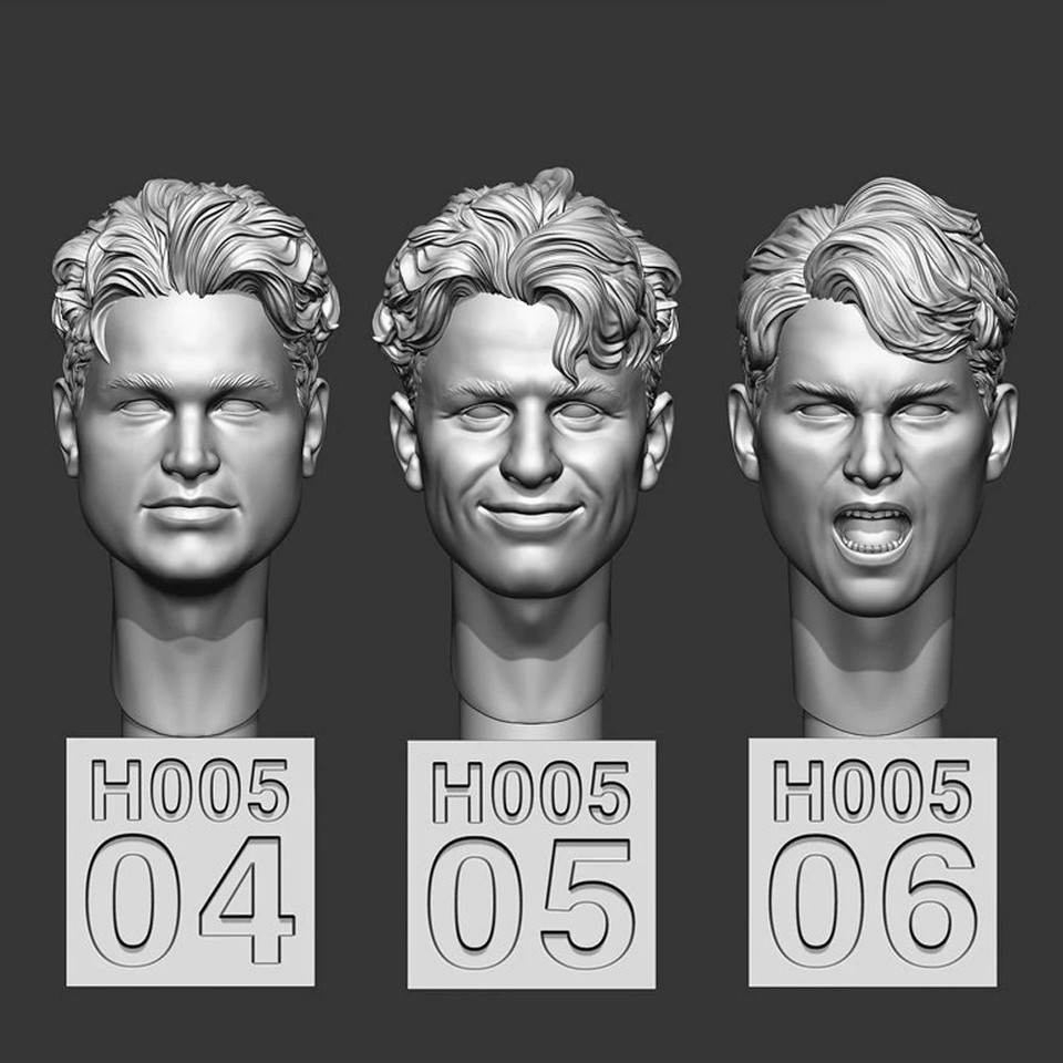 1/35 WW2 Bare Heads Set No.2 RESIN FIGURE MODEL KIT Unassembled ...