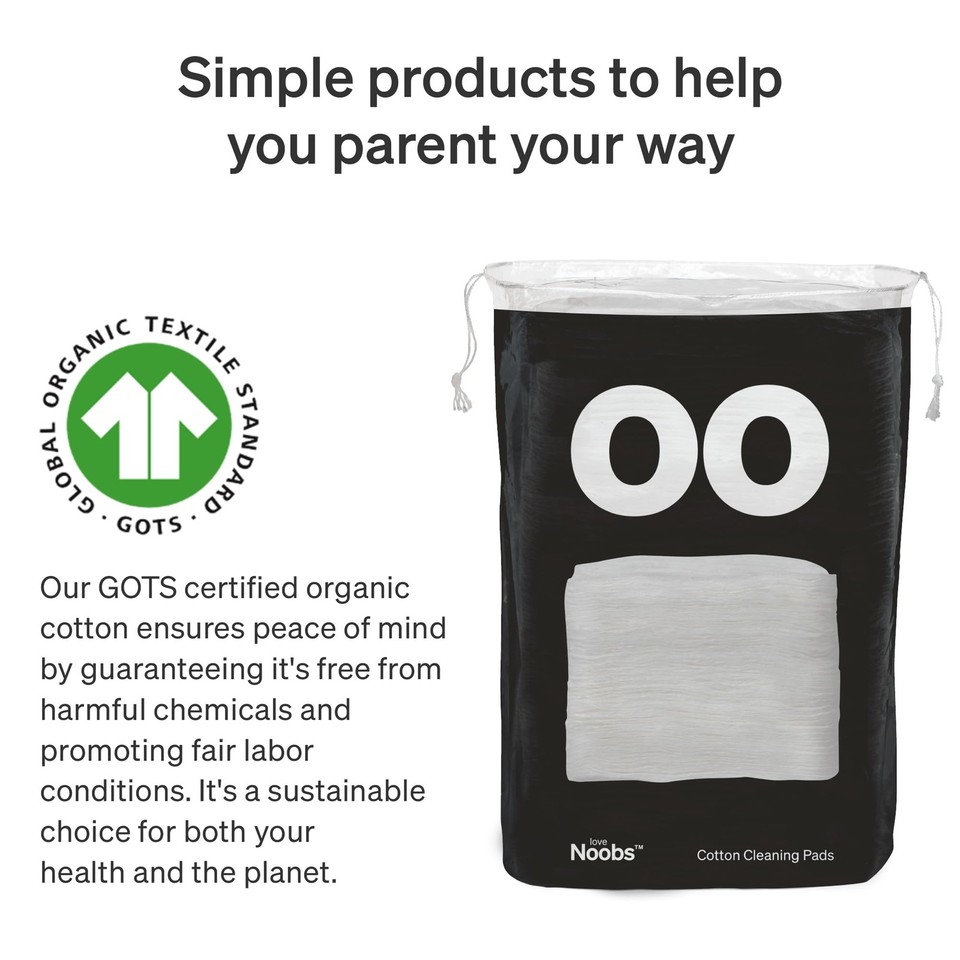 Baby Cotton Pads for Diaper Change by LoveNoobs, 360 Count, Ultra Soft ...