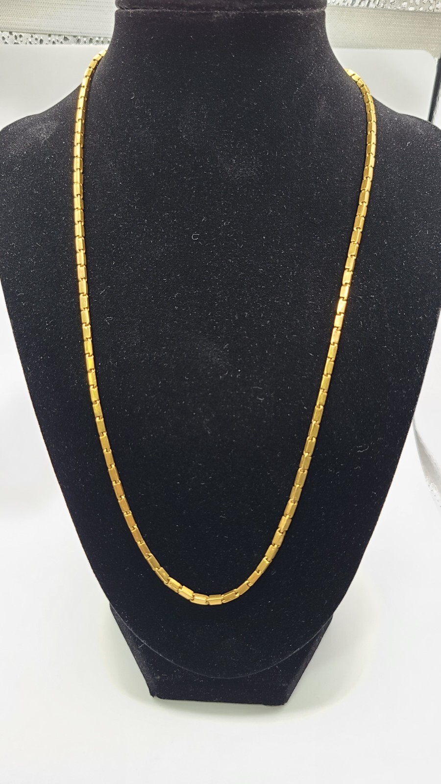 HEAVY and SOLID Thai Baht 23k Yellow Gold 21" Necklac… - Gem