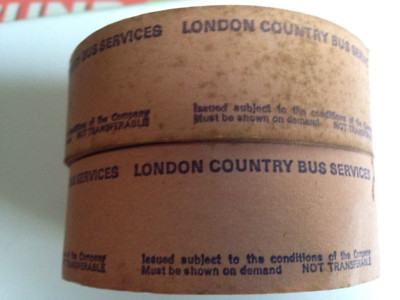 2 X VINTAGE BUS TICKET ROLLS LONDON COUNTRY BUS SERVICES | eBay