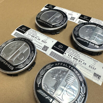 New OEM Genuine MERCEDES BENZ AMG Affalterbach Wheel Center Hub Caps ...
