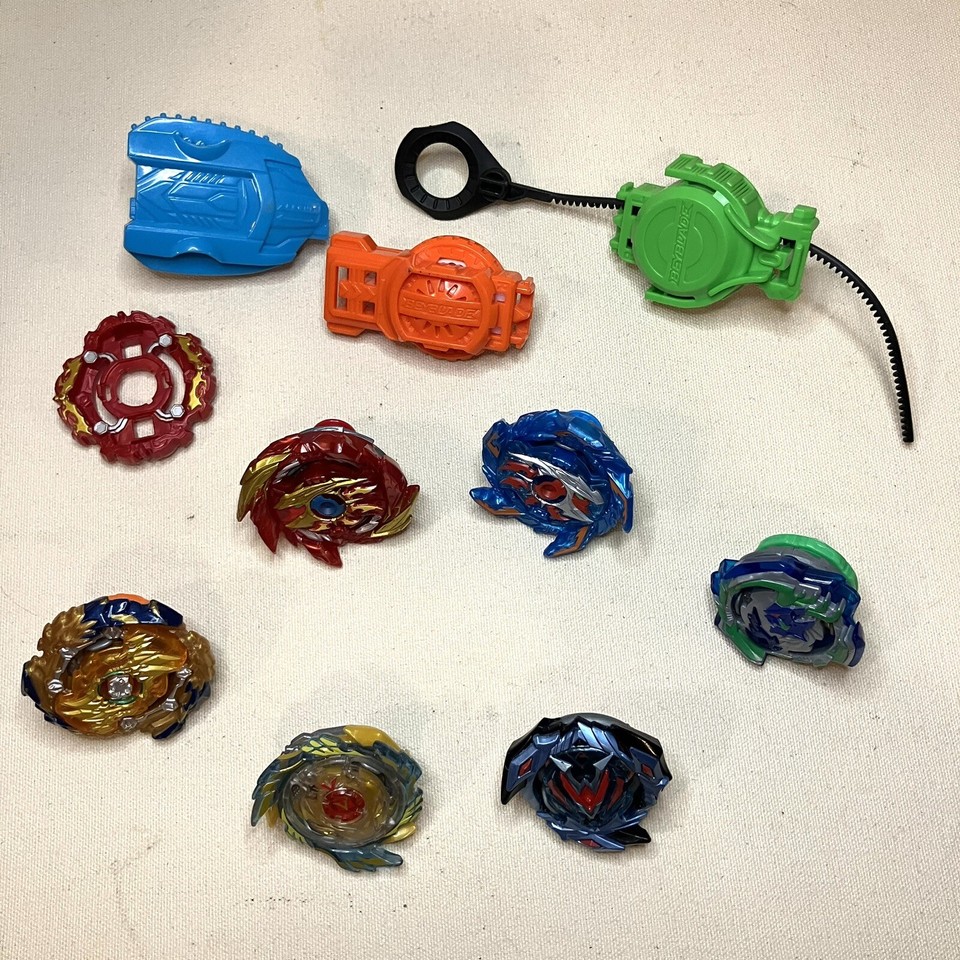 Beyblade Burst Hasbro Spinning Tops Beyblades lot of 6 With Parts | eBay