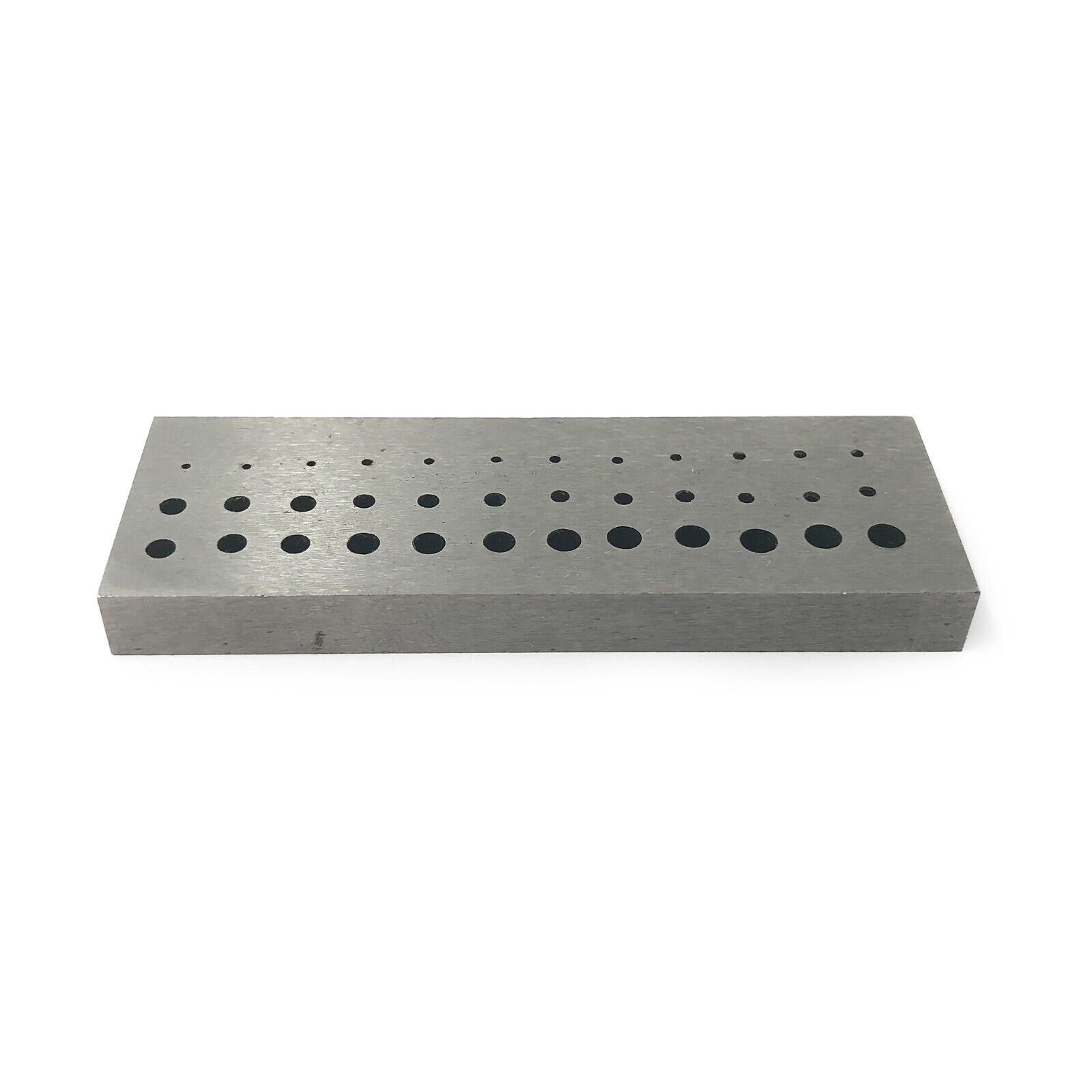 Watchmakers Steel Riveting Staking Block 36 Holes 0.5mm - 3.75mm Watch ...