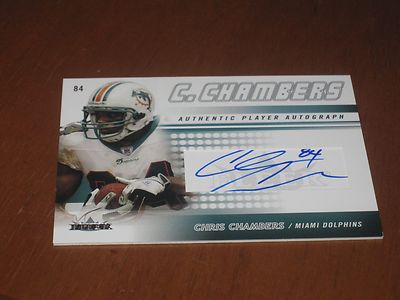 Chris Chambers Autographed Trading Card JSA Auc Certified | eBay