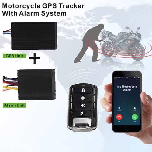 Motorcycle GSM GPS Tracking Alarm Keyless Entry System Fence Overspeed ...