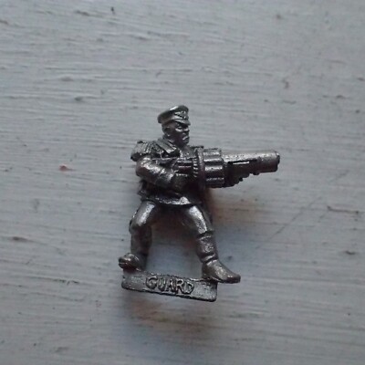Citadel Warhammer 90s 40K Imperial Guard Iron Guard w Grenade Launcher ...