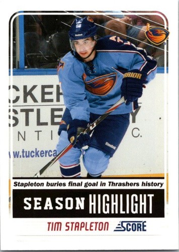 2011 Score Glossy #27 Tim Stapleton - Season Highlight | eBay