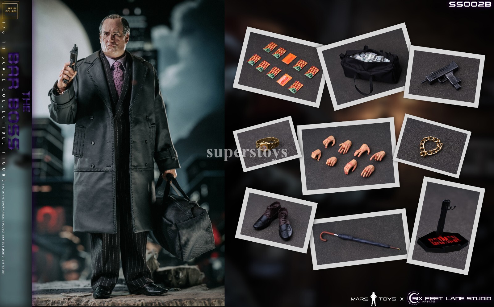 Mars Toys x Six Feet Lane Studio SS002B 1/6 The Bar Boss Action Figure ...