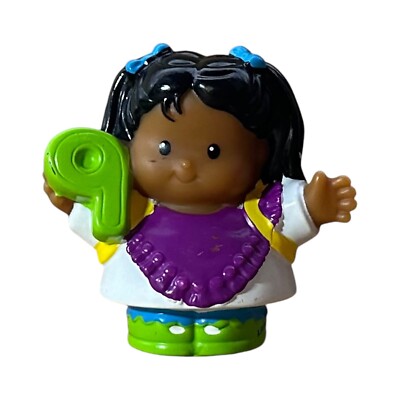 Fisher Price Little People Figure Girl Backpack #9 Time To Learn School ...